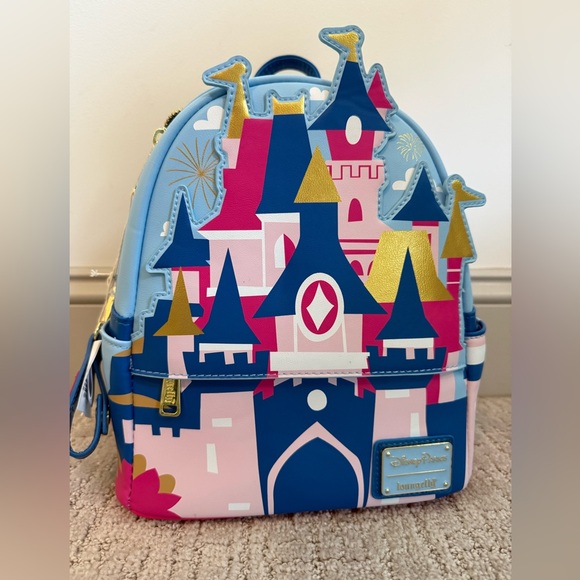 Loungefly | Bags | Loungefly Disneyland Paris Blue Backpack | Poshmark